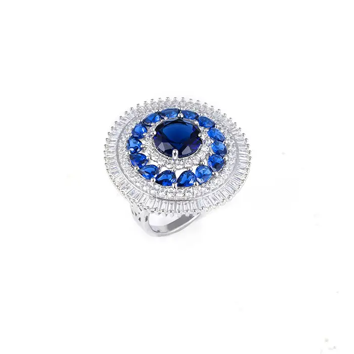 Sapphire Elegance Silver Ring | Sapphire Elegance Silver Ring · Eternz
