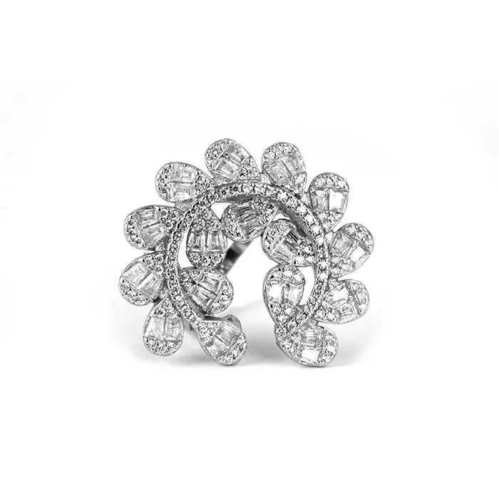 Crescent Bloom Silver Ring | Crescent Bloom Silver Ring · Eternz