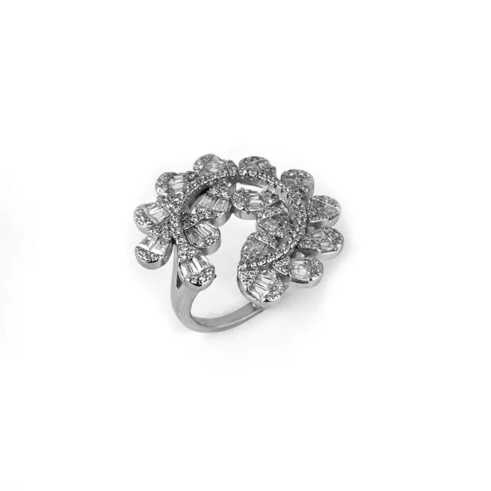 Crescent Bloom Silver Ring | Crescent Bloom Silver Ring · Eternz