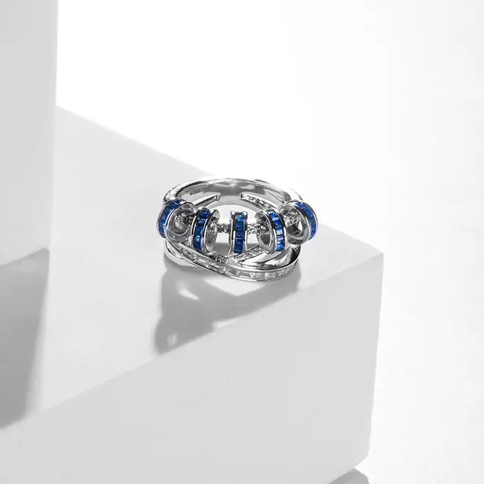 Cerulean Elegance Silver Ring | Cerulean Elegance Silver Ring · Eternz
