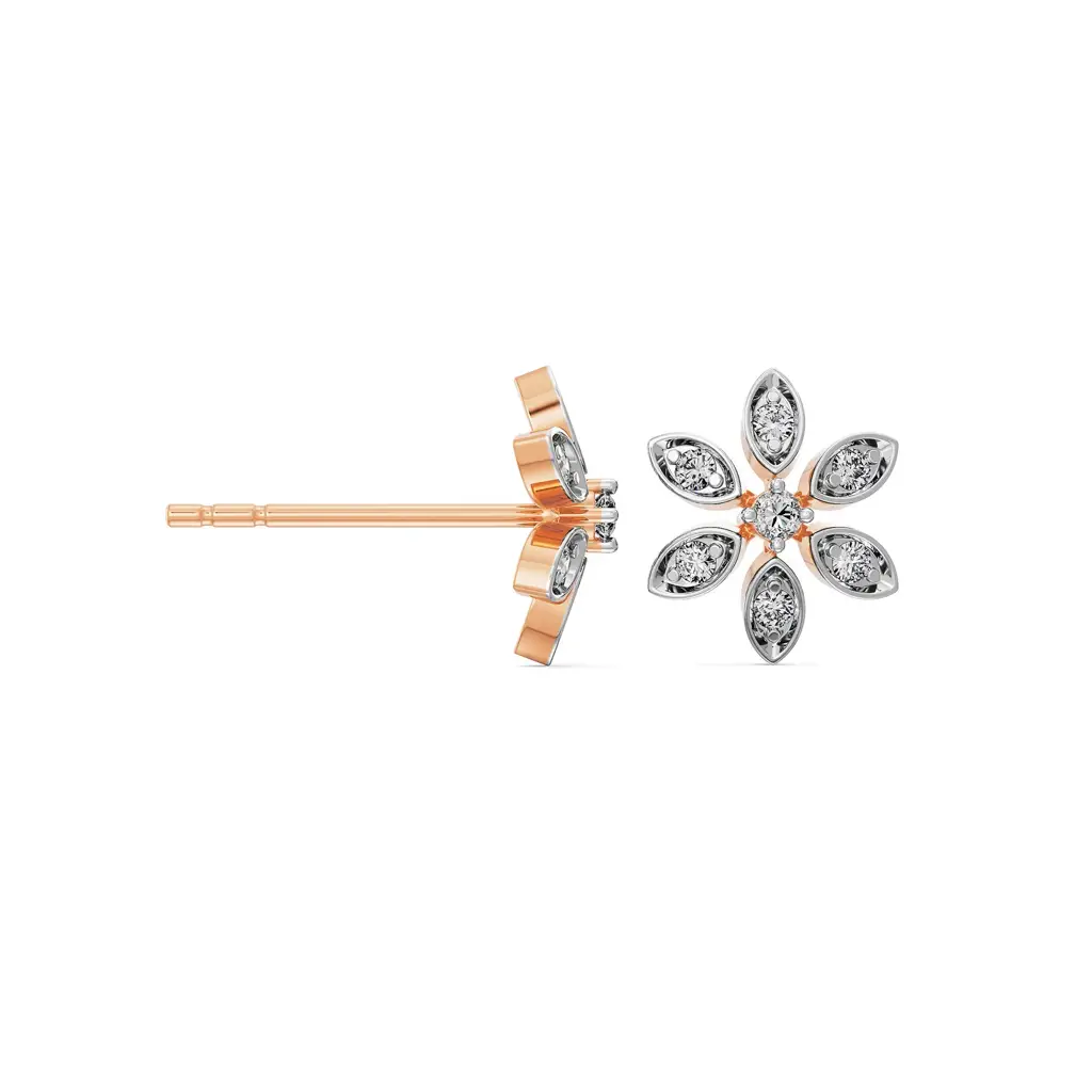 Delicate Blossom Diamond Stud Earrings | Delicate Blossom Diamond Stud ...