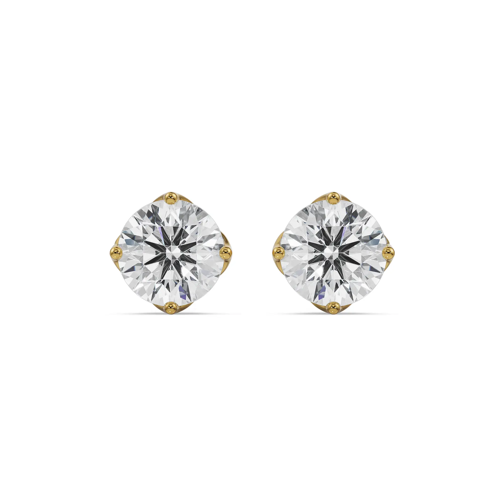 2 Ct Timeless Solitaire Studs | 2 Ct Timeless Solitaire Studs · Eternz