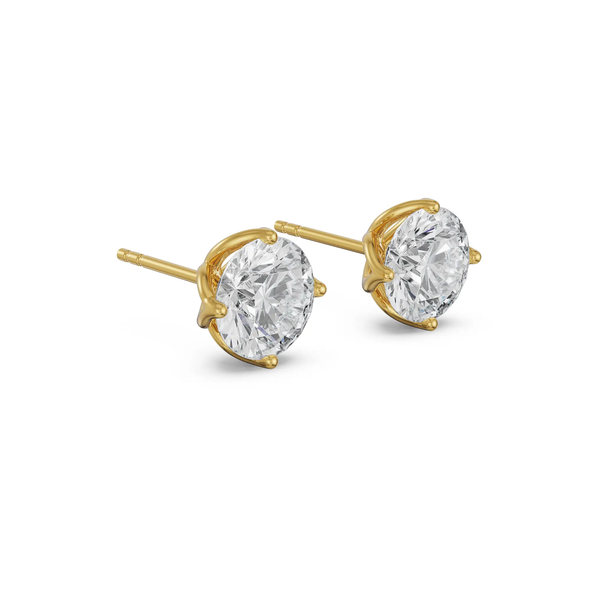 2 Ct Timeless Solitaire Studs | 2 Ct Timeless Solitaire Studs · Eternz