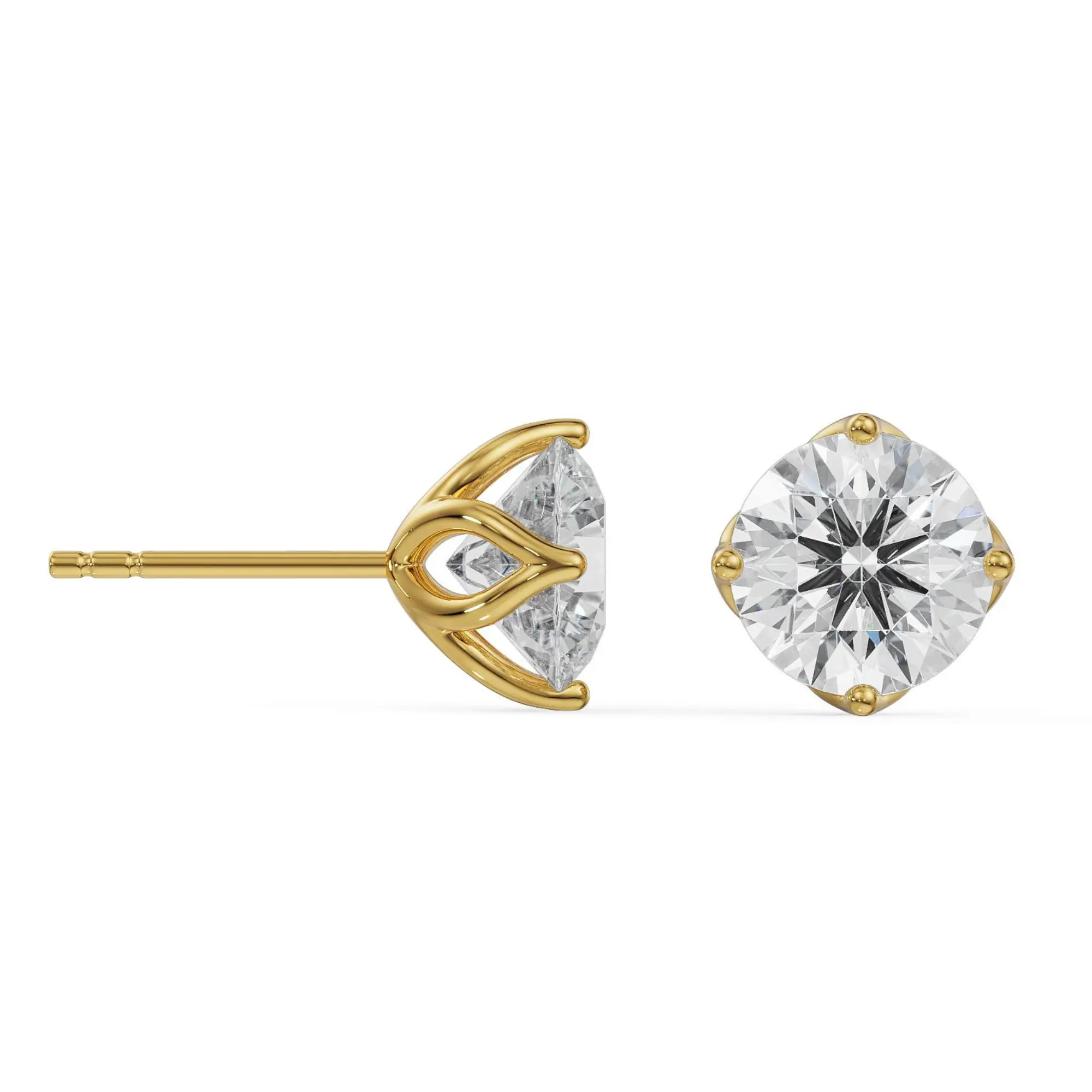 2 Ct Timeless Solitaire Studs | 2 Ct Timeless Solitaire Studs · Eternz