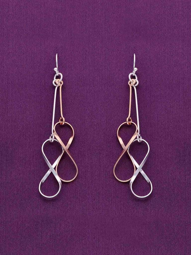 Sterling Silver Big Infinity Symbol And Drop Earrings | Sterling Silver ...