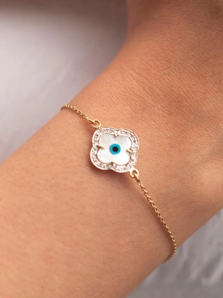Stac Clover Evil Eye Diamond Bracelet | Stac Clover Evil Eye Diamond ...