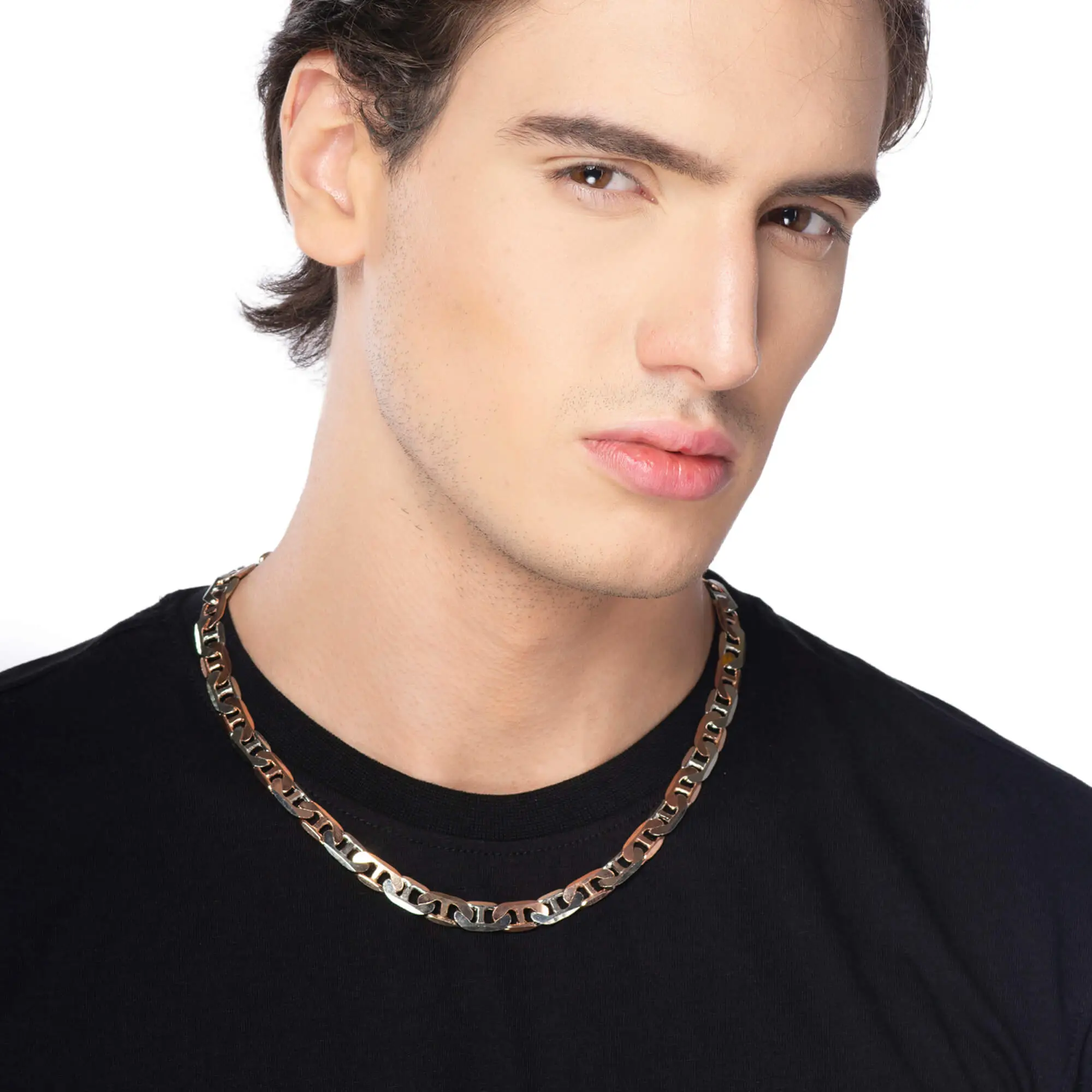 Elegant Fusion Dual-Tone Men's Chain | Elegant Fusion Dual-Tone Chain ...