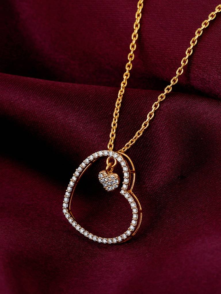 Giva 14K Yellow Gold Beloved Simplicity Diamond Pendant Without Chain ...