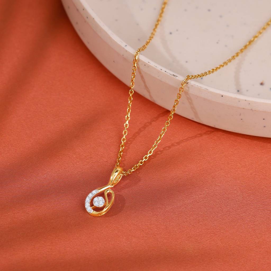 14K Gold Origin Diamond Pendant | 14K Gold Origin Diamond Pendant · Eternz