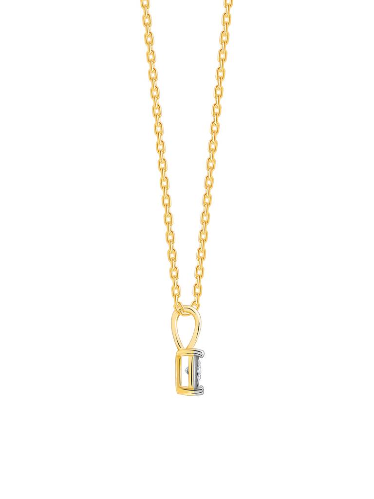 14K Yellow Gold Boxy Diamond Pendant | 14K Yellow Gold Boxy Diamond ...