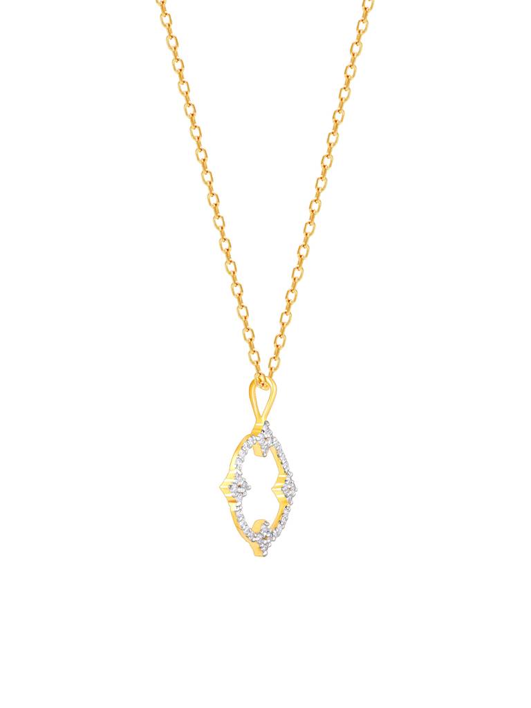 Giva 14K Yellow Gold Circle Of Hope Diamond Pendant Without Chain ...