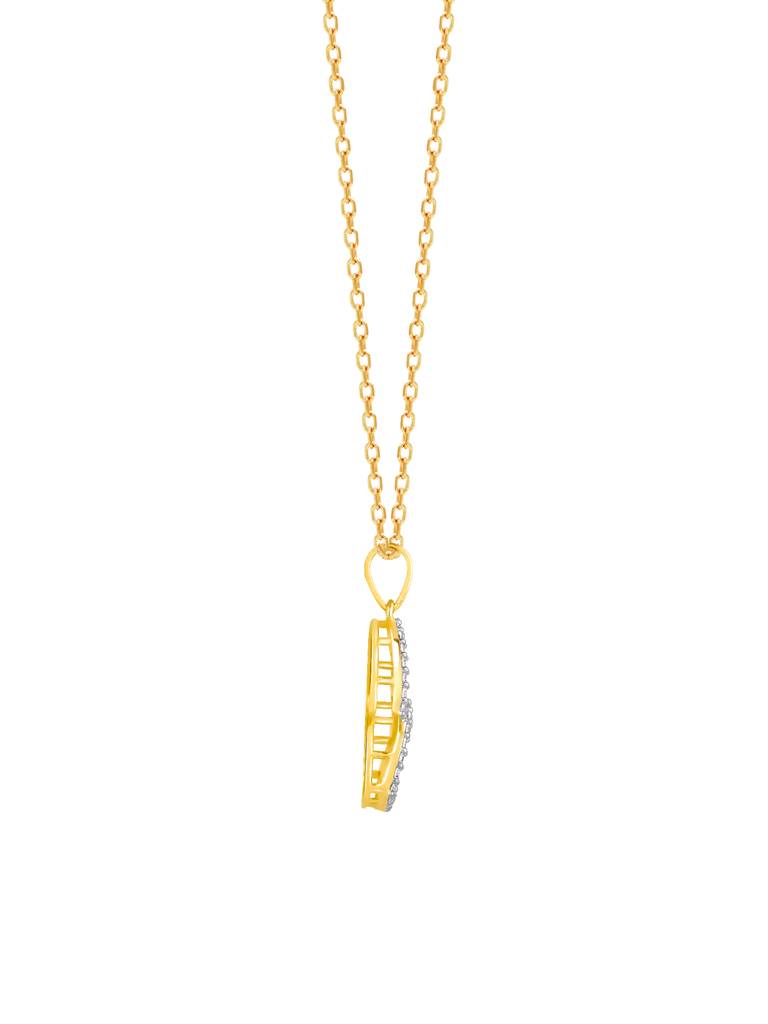 Giva 14K Yellow Gold Softly Adored Diamond Pendant Without Chain | Giva ...