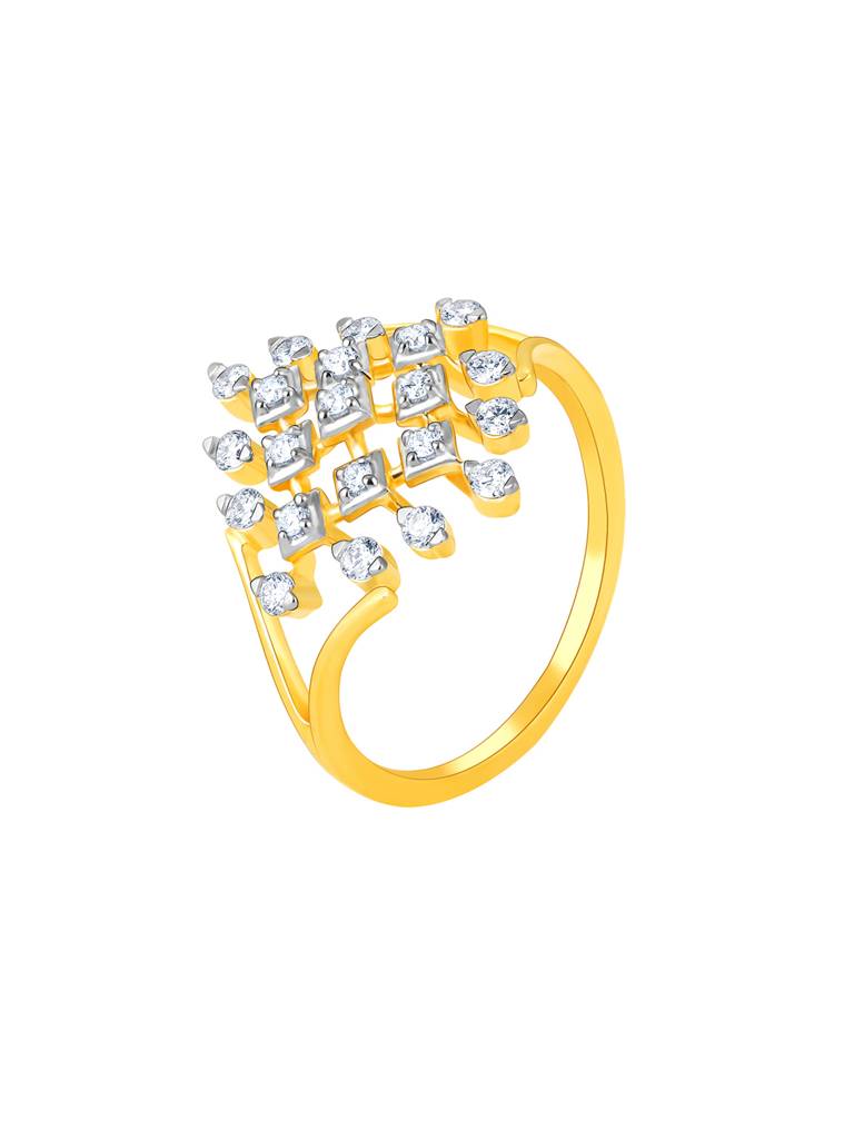 Giva 18K Yellow Gold Forever Home Diamond Ring | Giva 18K Yellow Gold ...