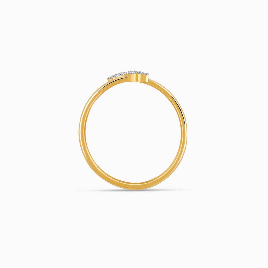 14K Gold Leafy Splendor Diamond Open Ring | 14K Gold Leafy Splendor ...