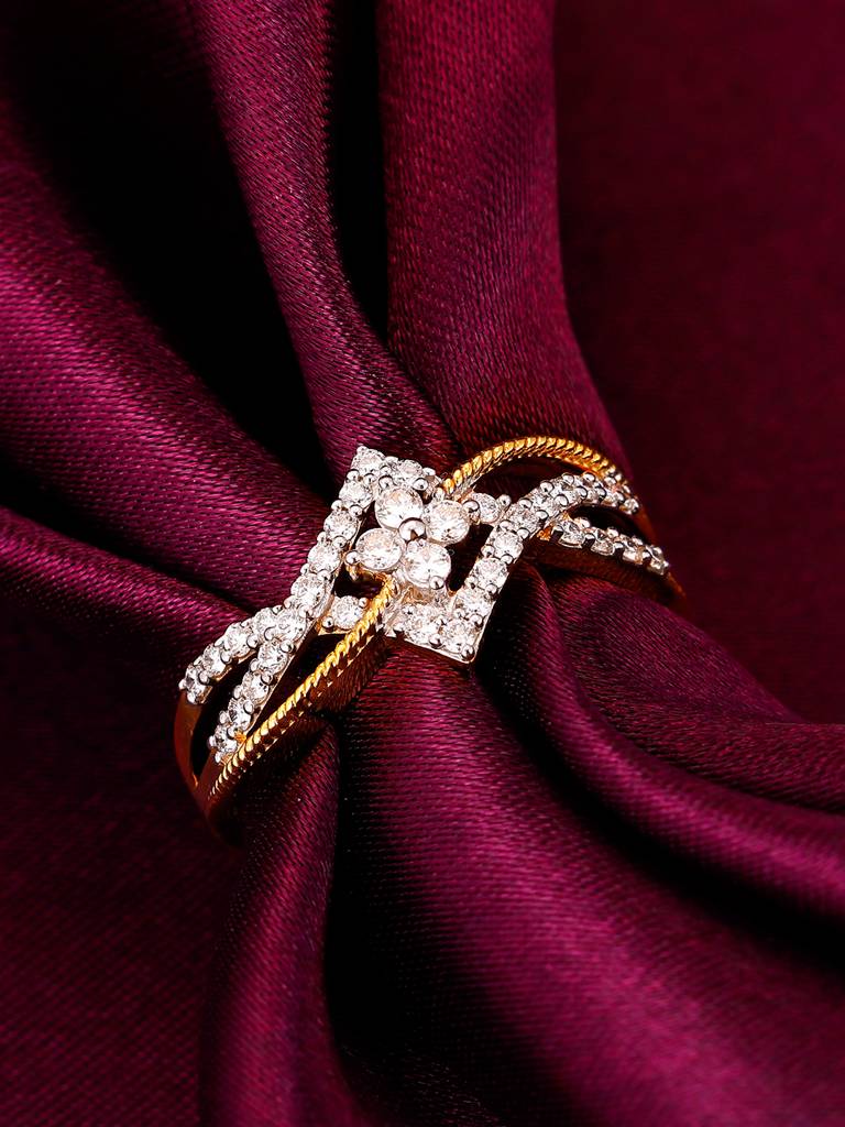 Giva 14K Yellow Gold Sparkling Rhapsody Diamond Ring | Giva 14K Yellow ...