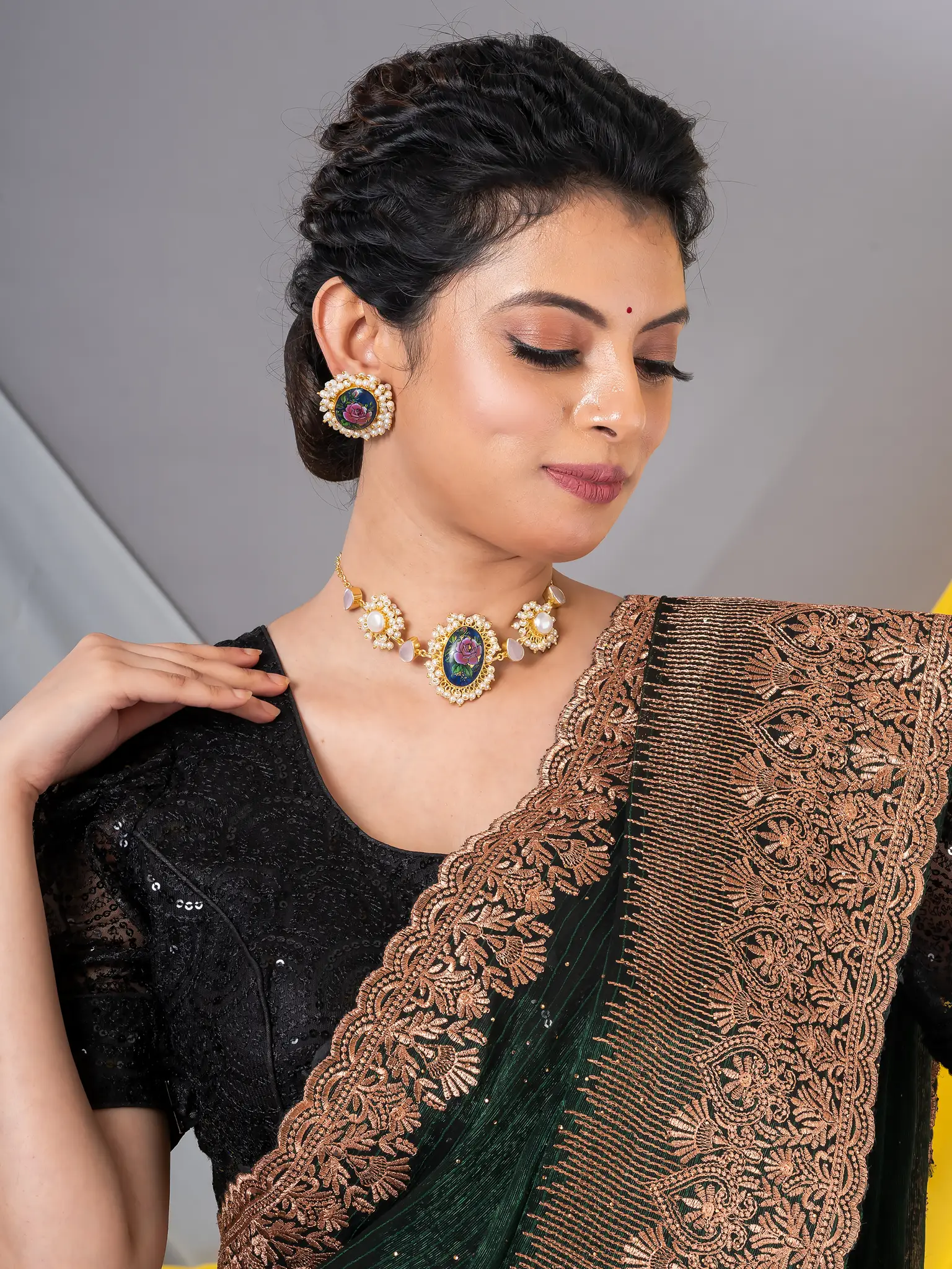 Designer Rose Necklace Set | Designer Rose Necklace Set · Eternz