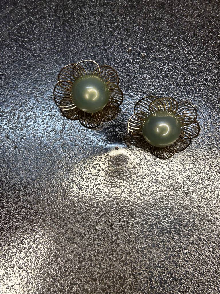 Green Pearl Studs | Green Pearl Studs · Eternz