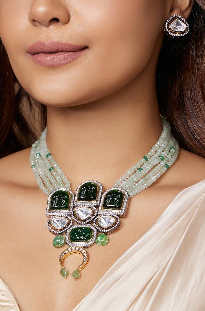 Classic Green Necklace Set | Classic Green Necklace Set · Eternz