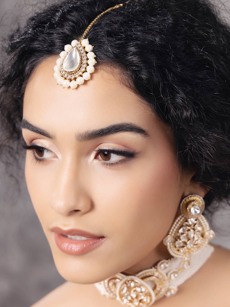 Polki-Pearl Timeless Maang Tikka | Polki-Pearl Timeless Maang Tikka ...