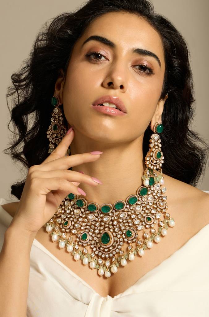 Emerald Royale Bridal Necklace Set | Emerald Royale Bridal Necklace Set ...