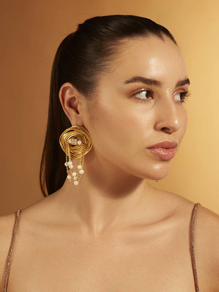 Dangling Pearl Studs | Dangling Pearl Studs · Eternz