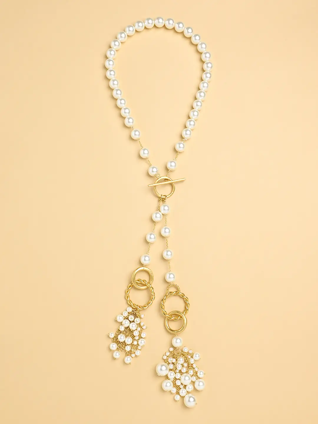 Pearl Fall Toggle Lock Lariat | Pearl Fall Toggle Lock Lariat · Eternz