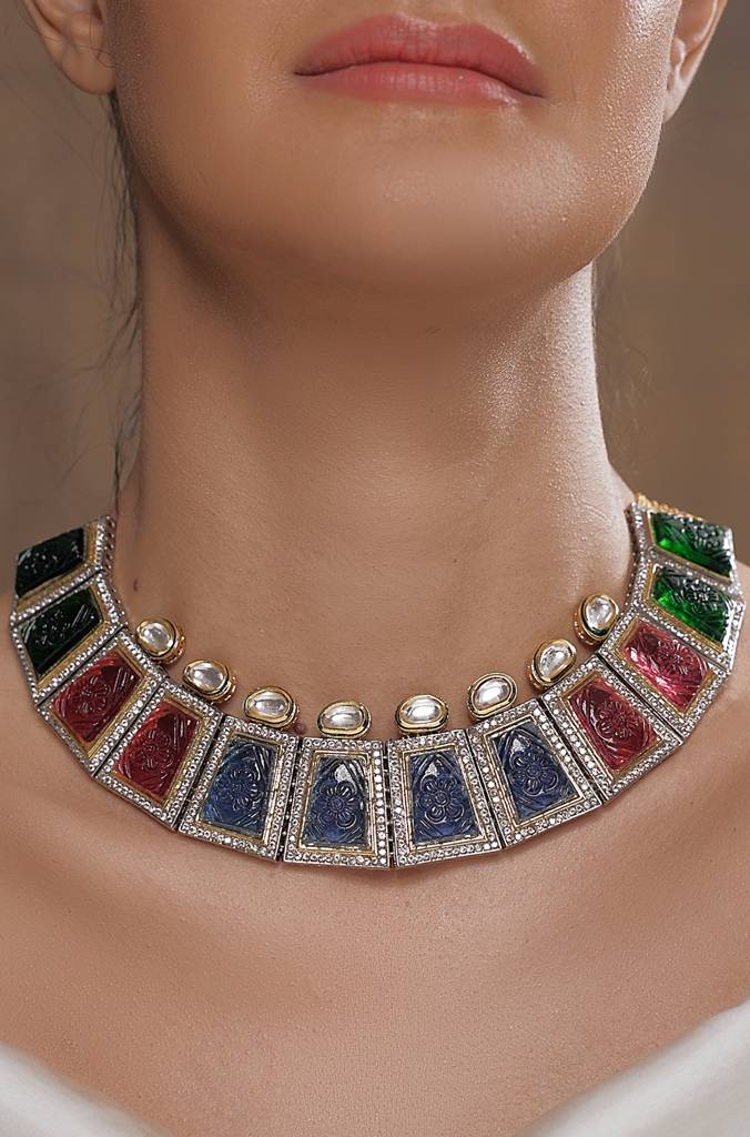 Trinity Gem Collar Necklace | Trinity Gem Collar Necklace · Eternz