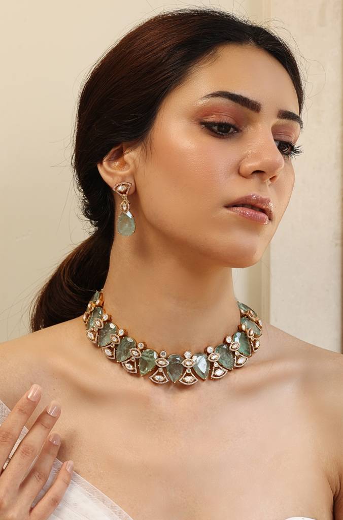 Misty Emerald Necklace Set | Misty Emerald Necklace Set · Eternz