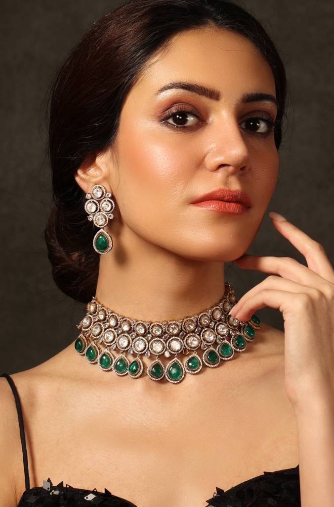 Emerald Cascade Necklace Set | Emerald Cascade Necklace Set · Eternz