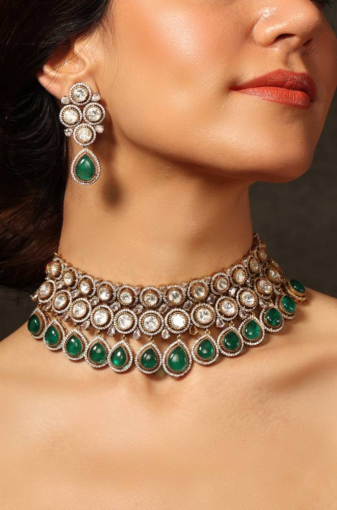 Emerald Cascade Necklace Set | Emerald Cascade Necklace Set · Eternz