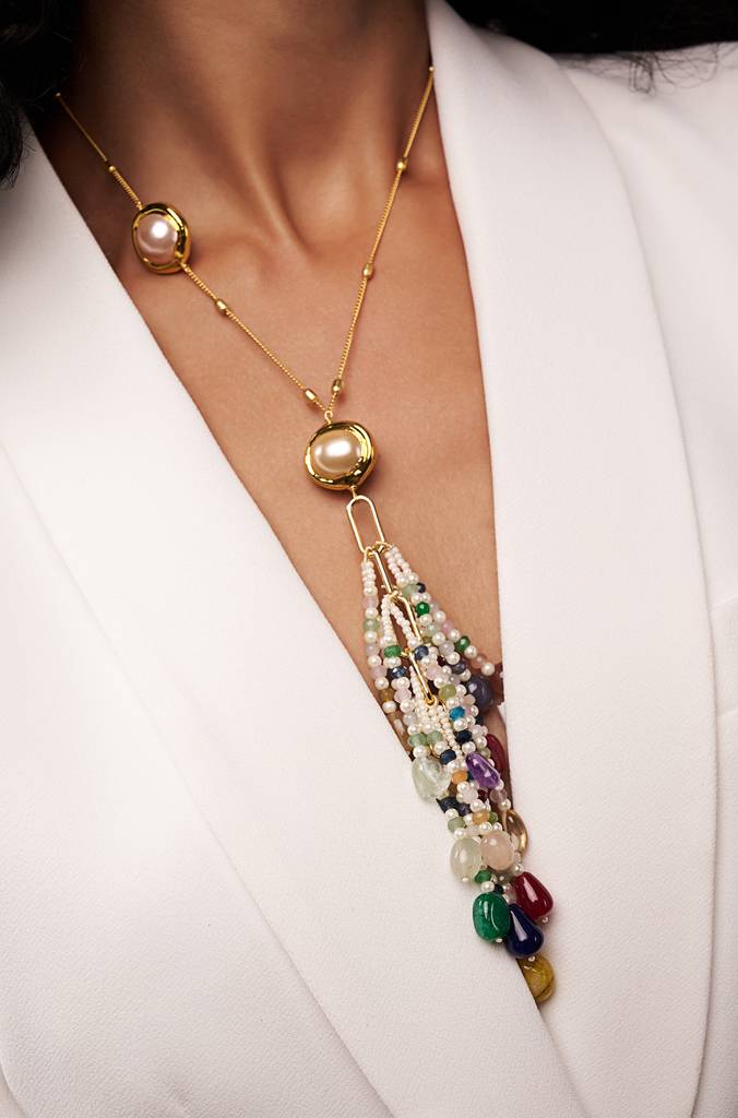 Multi Colour Necklace With Tassels | Multi Colour Necklace With Tassels ...