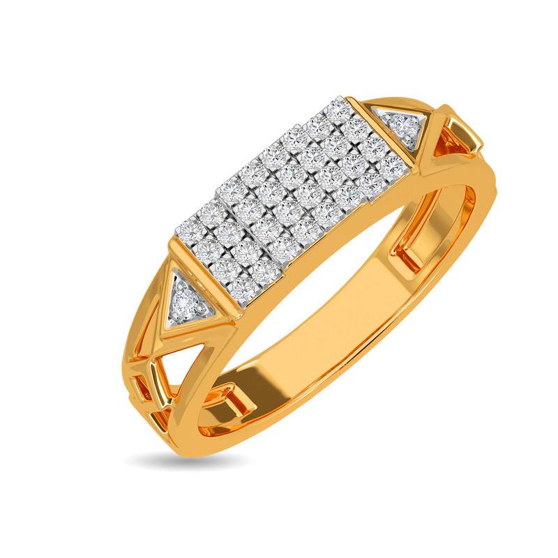 Kisna 14K Yellow Si Diamond Gold Rings For Men Billy Kisna 14K Yellow Si Diamond Gold Rings For Men Billy Eternz