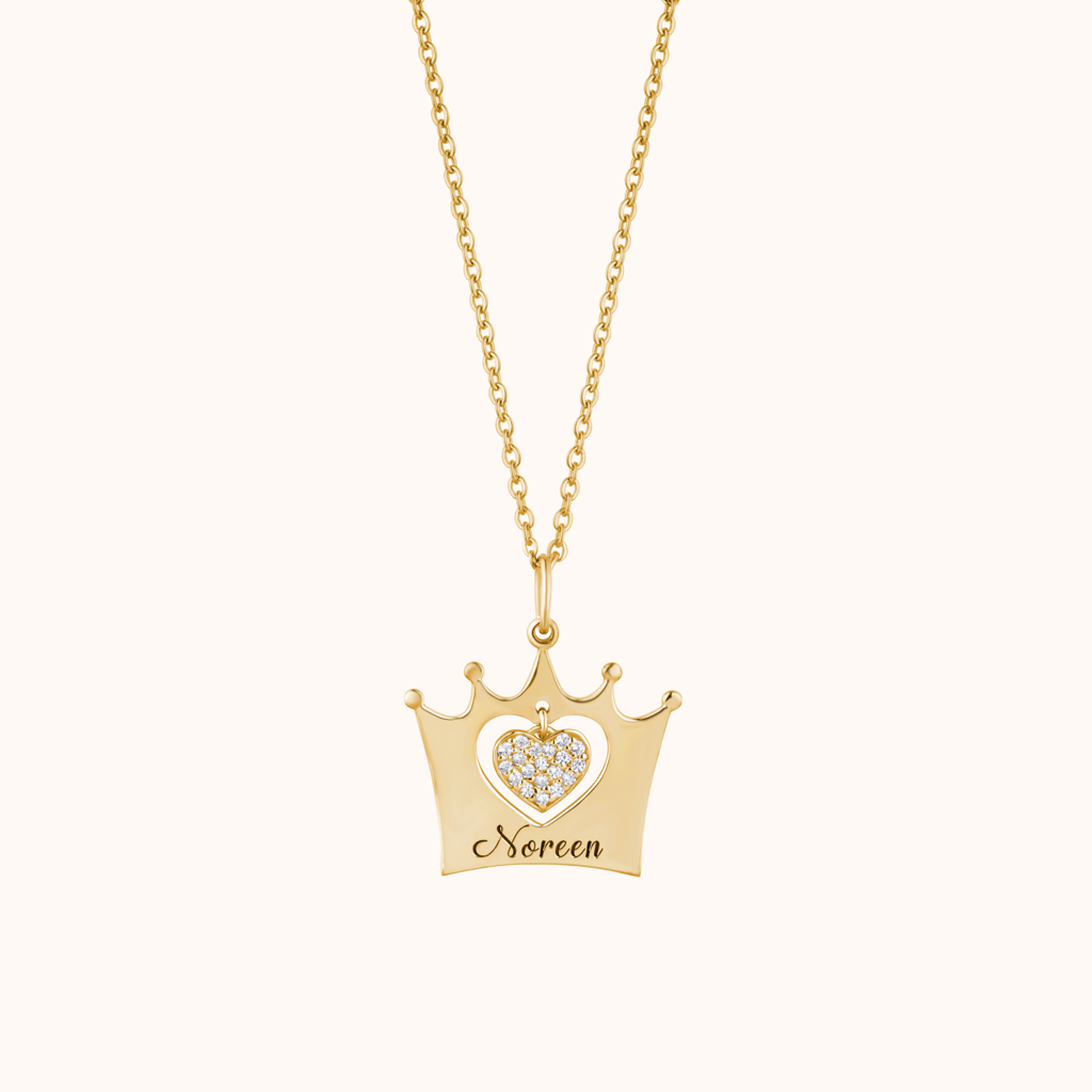 18K Gold Vermeil Royal Crown Custom Necklace | Royal Crown Custom ...