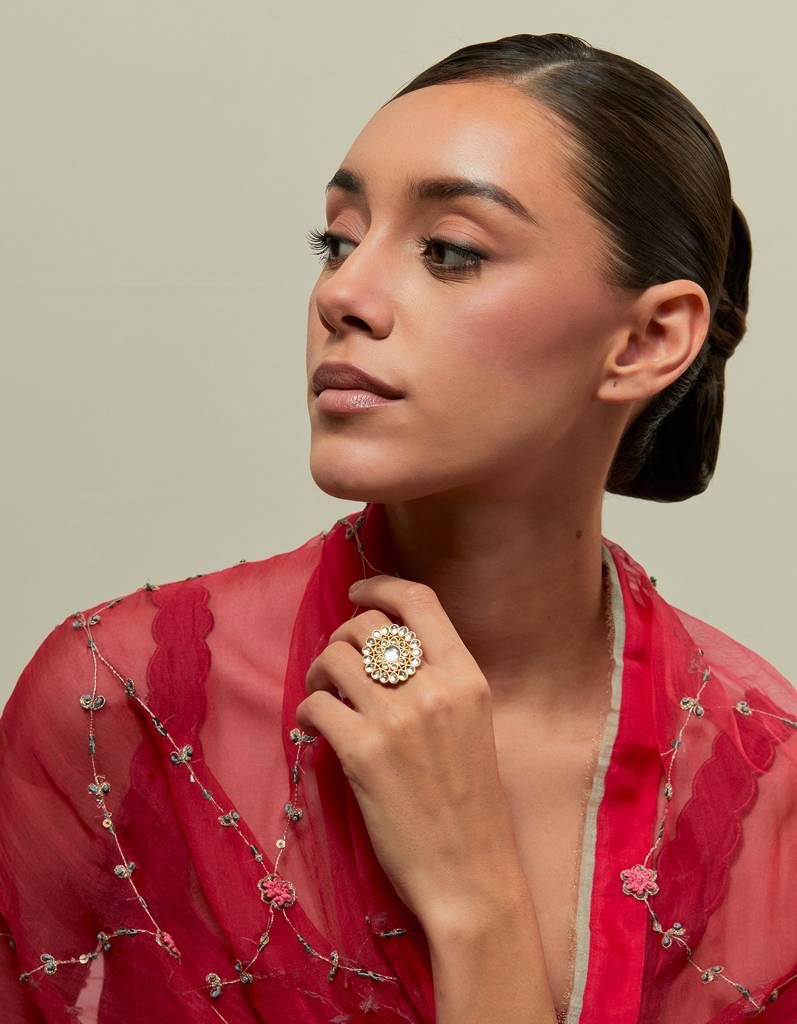 22Kt Gold Plated Noor Ring | 22Kt Gold Plated Noor Ring · Eternz