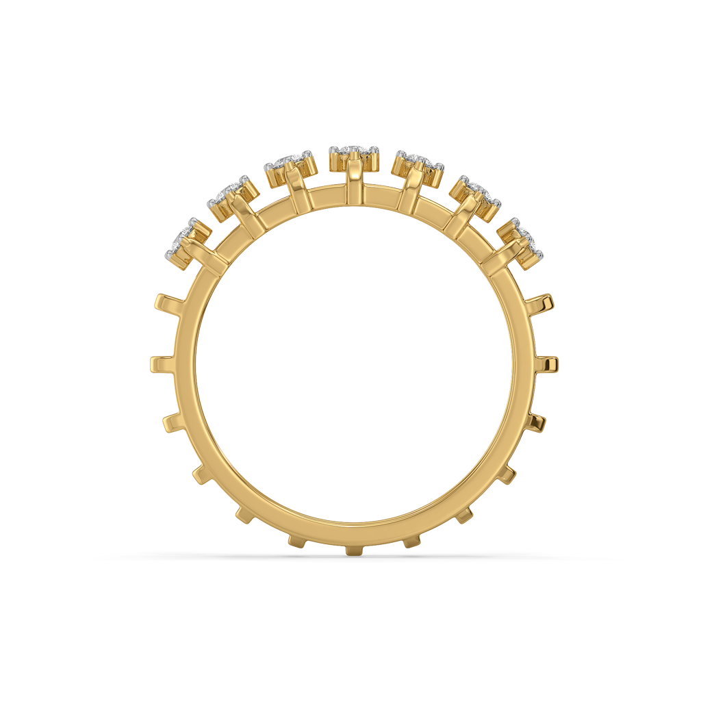 Serene Round - Pure Gold Lab Diamond Band Ring | Serene Round - Pure ...