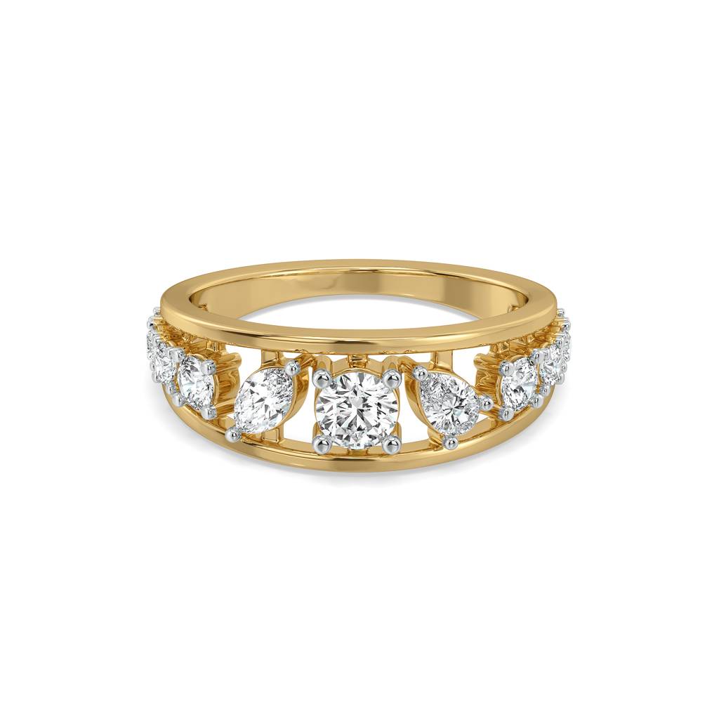 Symphony Of Shapes - Pure Gold Lab Diamond Ring | Symphony Of Shapes - Pure Gold Lab Diamond ...
