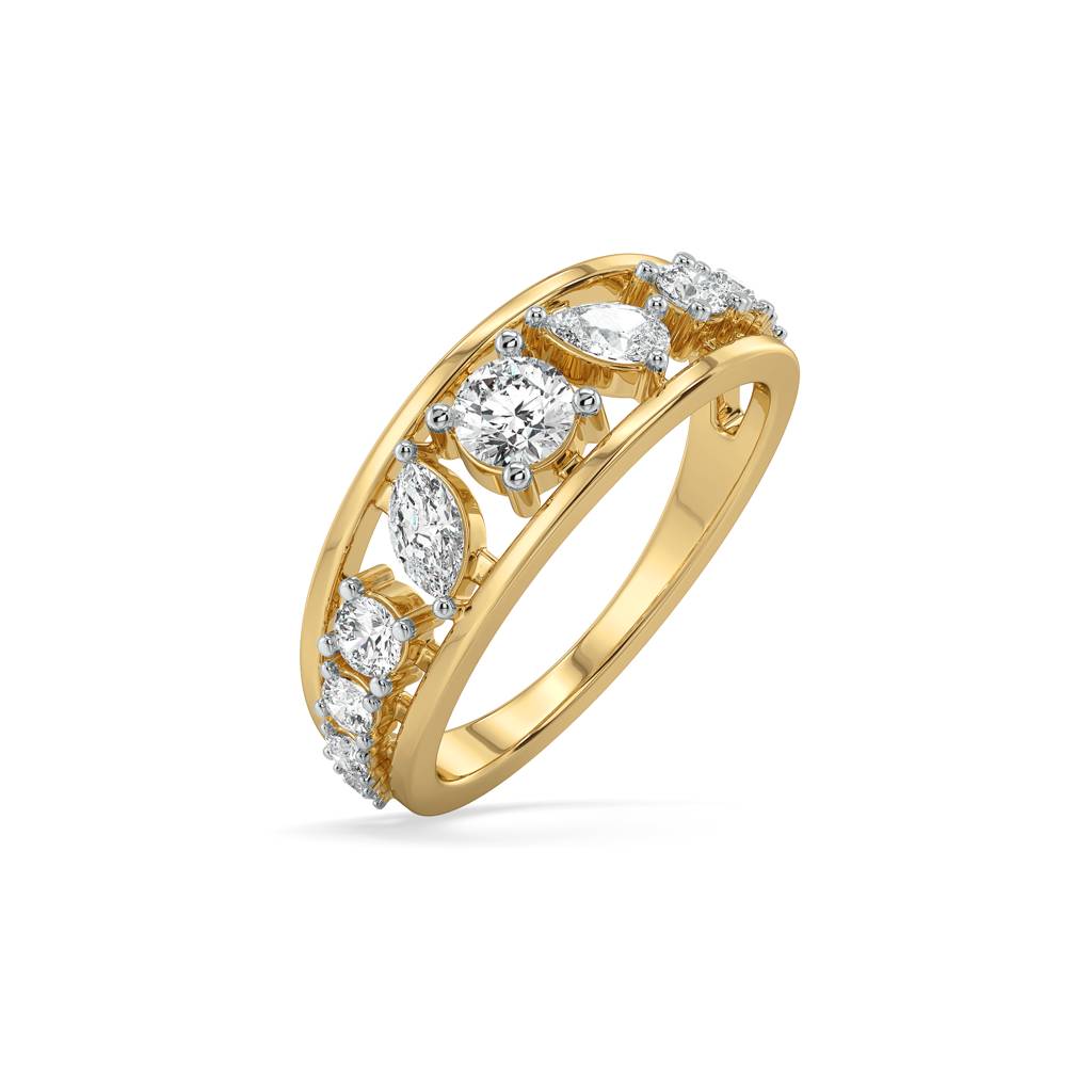 Symphony Of Shapes - Pure Gold Lab Diamond Ring | Symphony Of Shapes - Pure Gold Lab Diamond ...