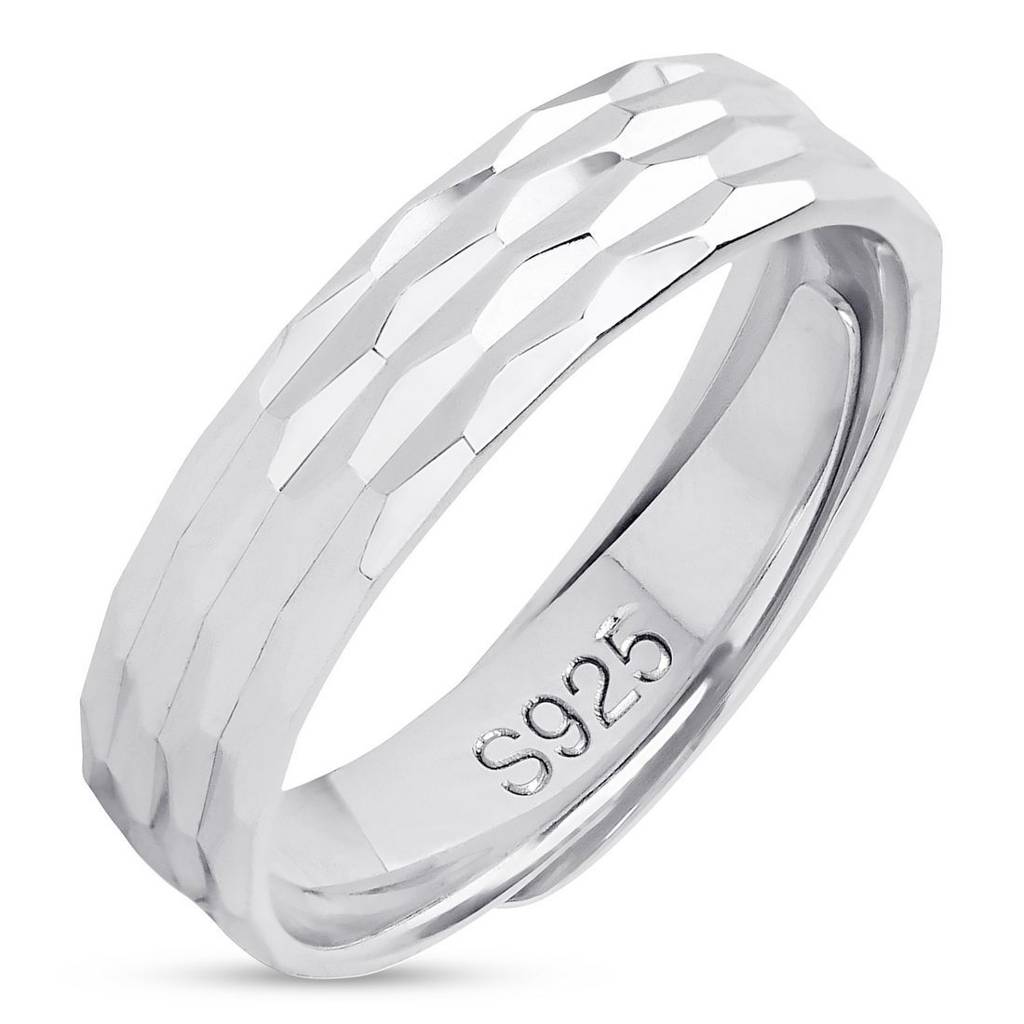 925 Pure Silver Rhodium Plated Abstract Ring | 925 Pure Silver Rhodium Plated Abstract Ring · Eternz