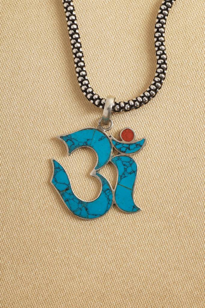 Turquoise Om Pendant Chain | Turquoise Om Pendant Chain · Eternz