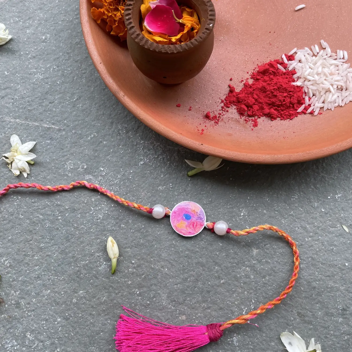 Full Moon Rakhi - Silver | Full Moon Rakhi - Silver · Eternz