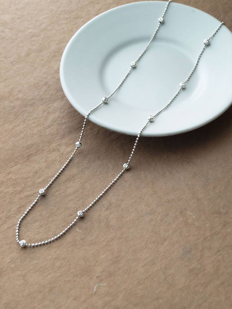 Mannash Cutting Edge Tiny Balls Sterling Silver Chain | Mannash Cutting ...