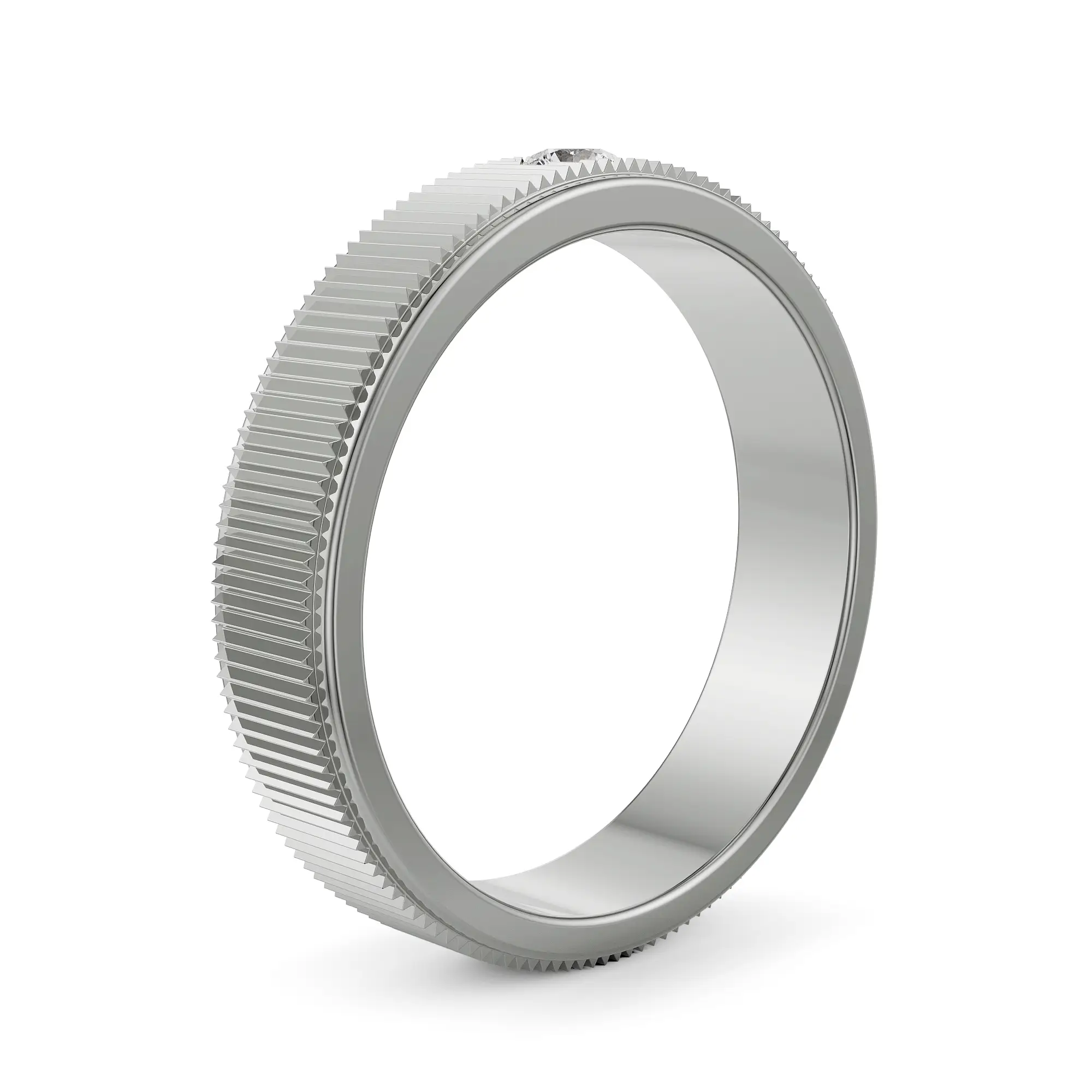 Inlay Round Diamond Band | Inlay Round Diamond Band · Eternz