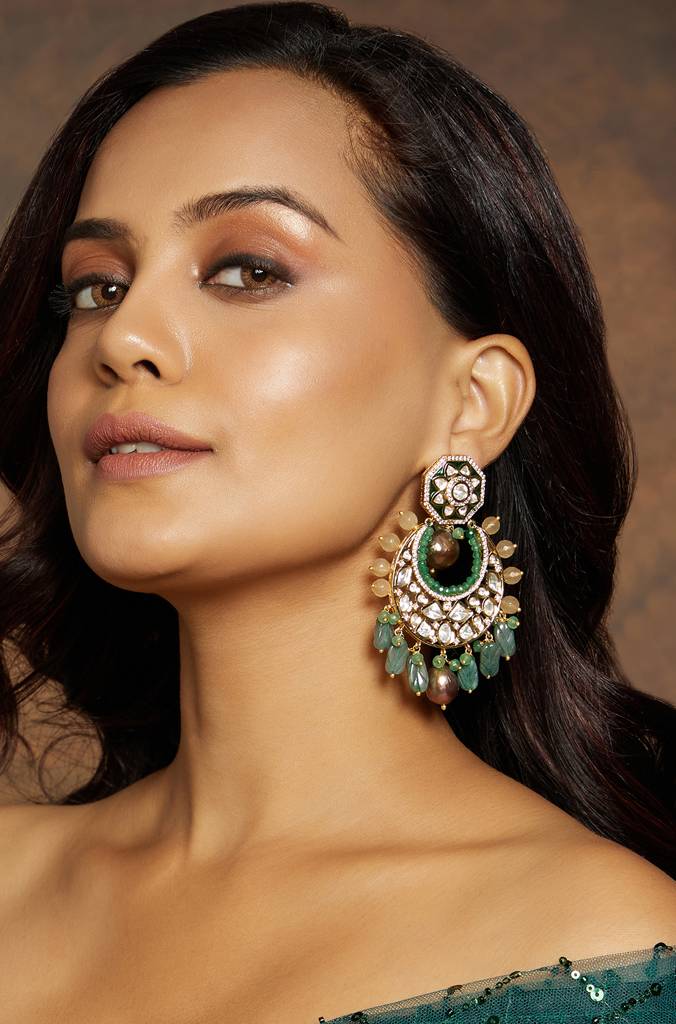 Multi Colour Chand Baali Earrings | Multi Colour Chand Baali Earrings ...
