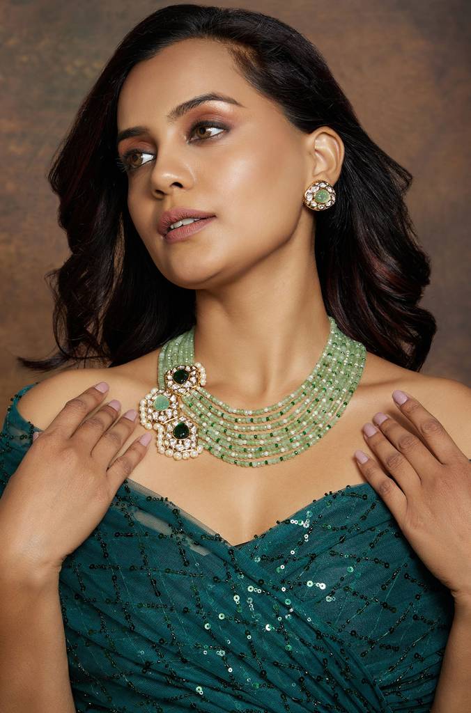 Multi Colour Layered Necklace Set | Multi Colour Layered Necklace Set ...