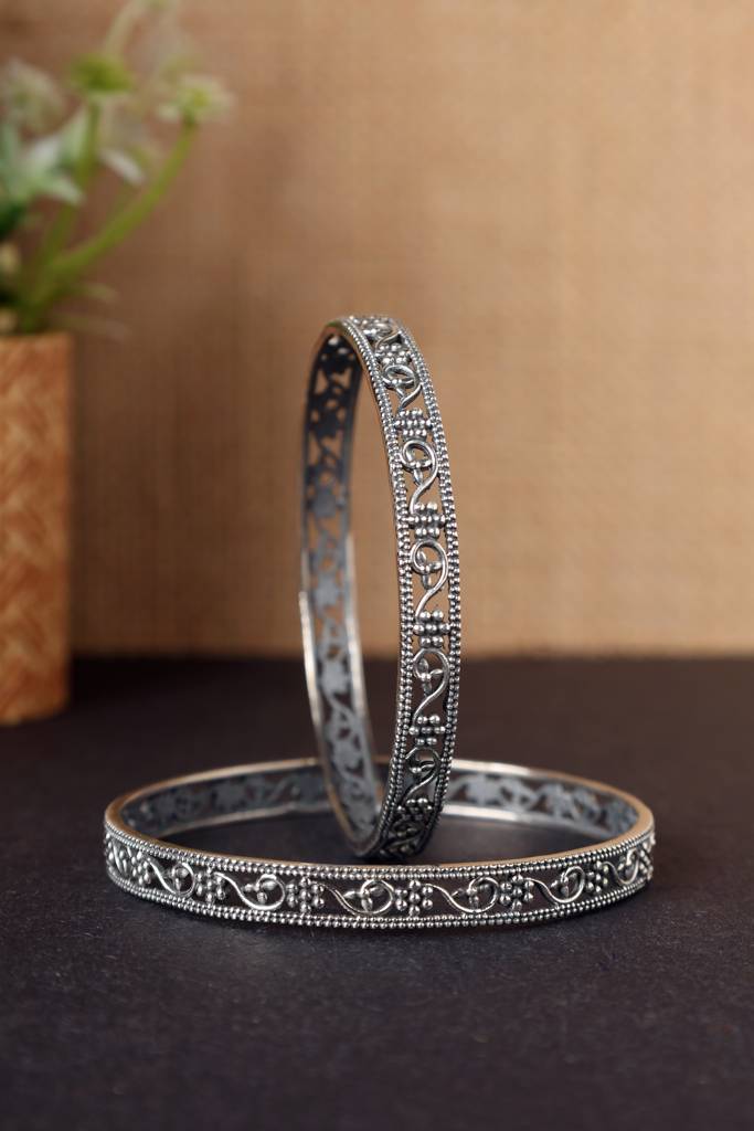 Silver Temple Bangles | Silver Temple Bangles · Eternz
