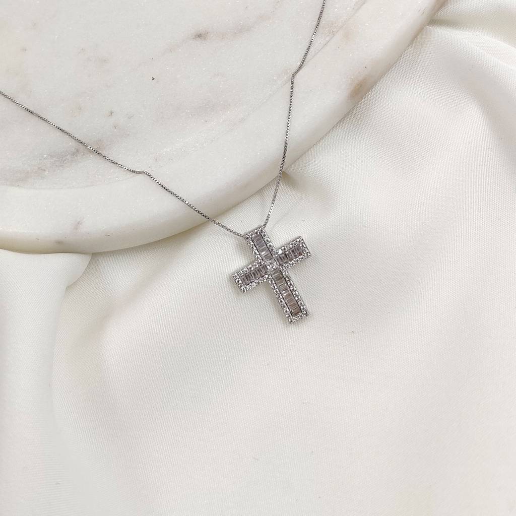 Piper Cross Necklace (Silver) | Piper Cross Necklace (Silver) · Eternz