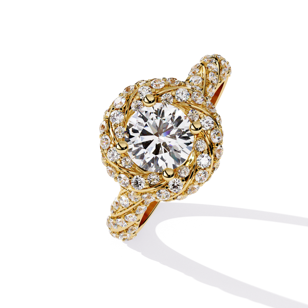 Sol Round Halo Classic Solitaire Ring | Sol Round Halo Classic ...