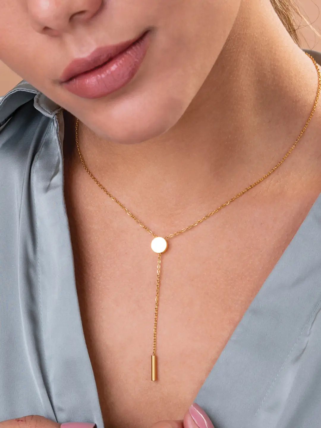 Disc Lariat Necklace For Women | Disc Lariat Necklace For Women · Eternz
