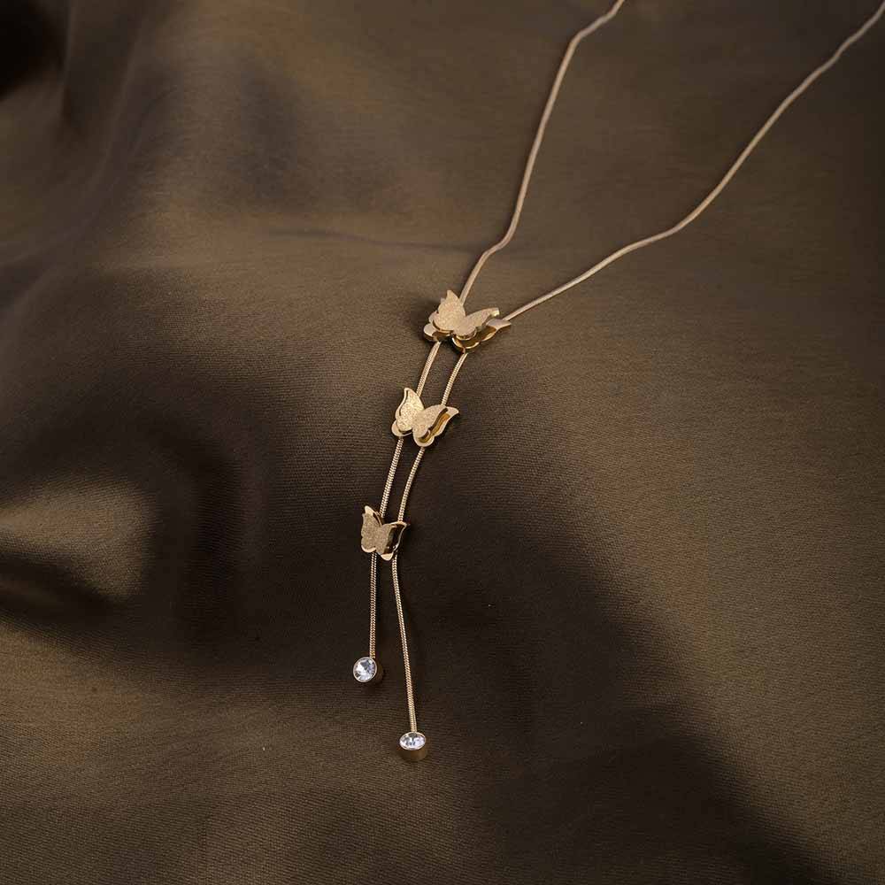 Butterfly Long Chain Necklace | Butterfly Long Chain Necklace · Eternz