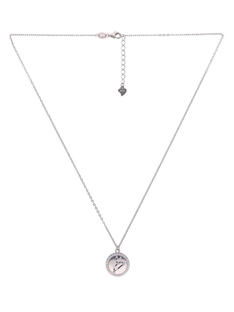 Sterling Silver Minimalistic Leo Single Zodiac Chain Necklace ...